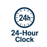 24 Hour Time Chart (Military time chart) - 24 hour clock